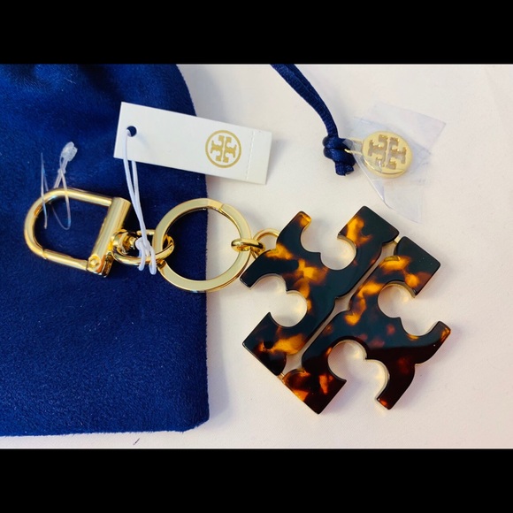 Tory Burch | Accessories | Tory Burch Nwt Tortoise Double T Key Chain ...